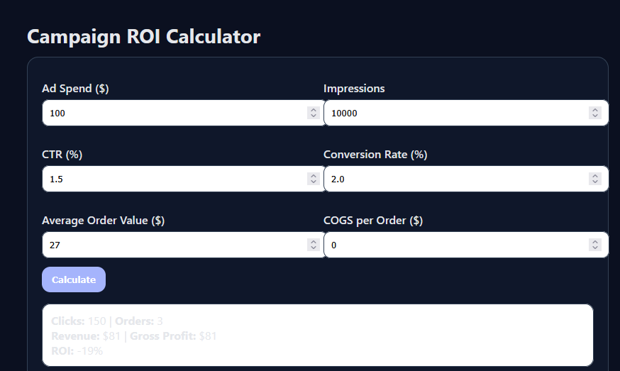ROI Calculator Widget (White-Label)