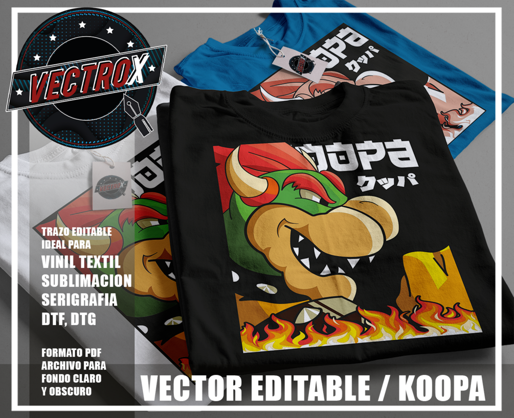 Vector Editable - Koopa