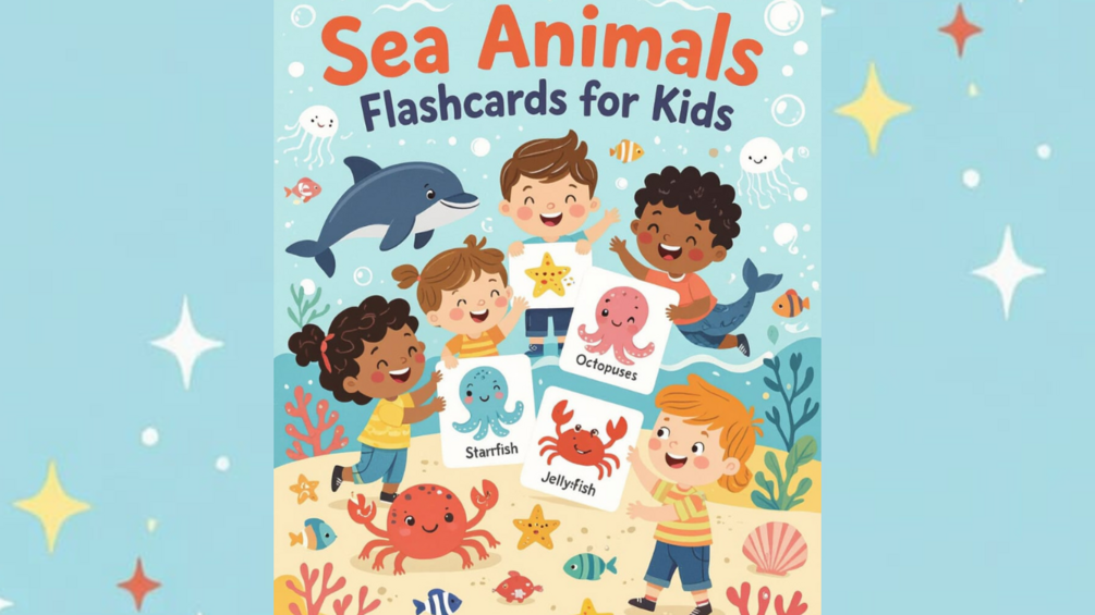Splash into Learning Fun with Sea Creatures and Colorful Flashcards!