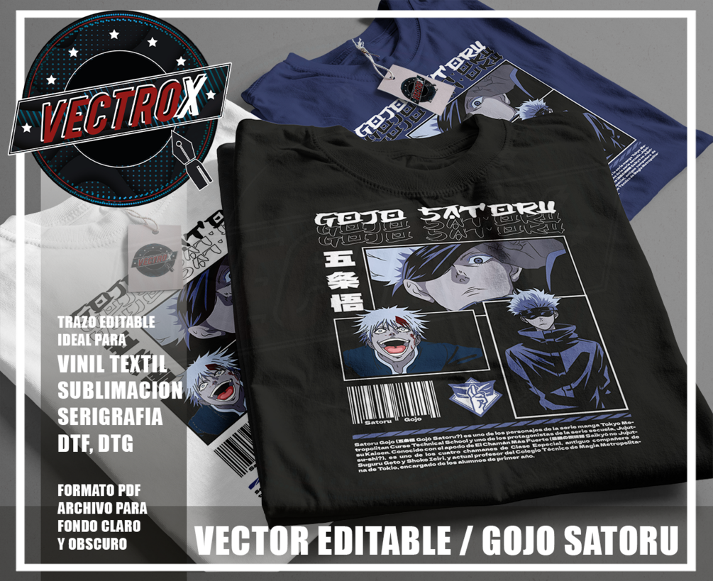 Vector Editable - Gojo Saturo
