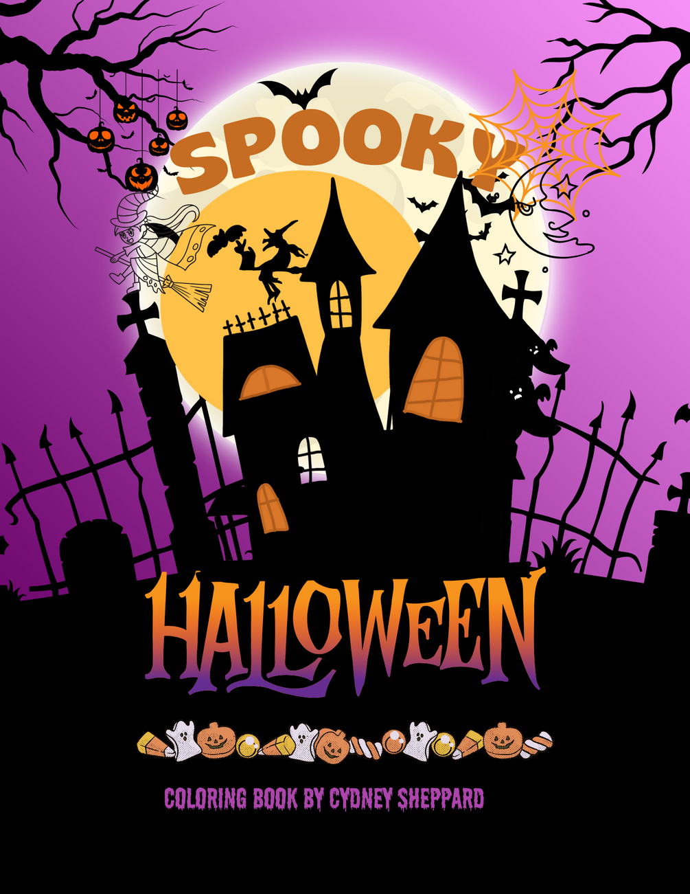 Spooky Halloween Coloring Book