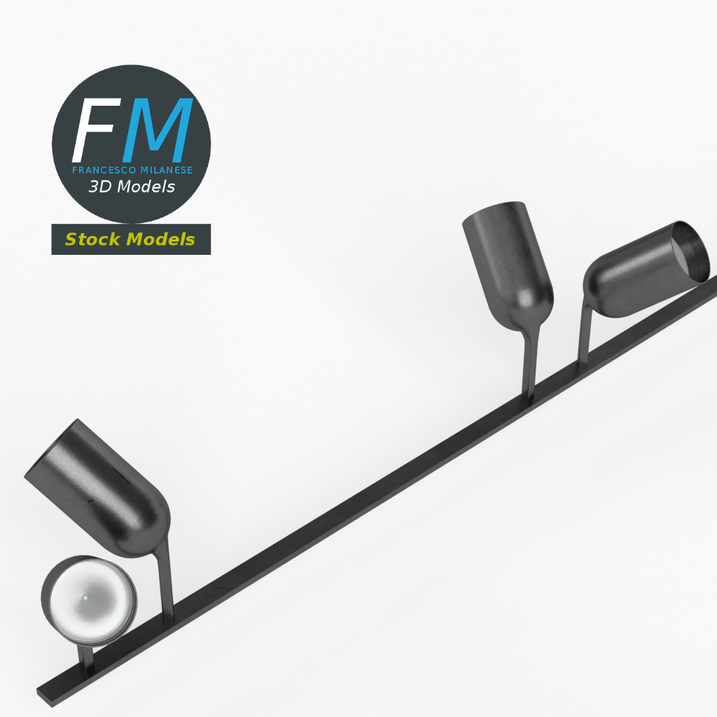 3D MODEL - Studio light ceiling frame