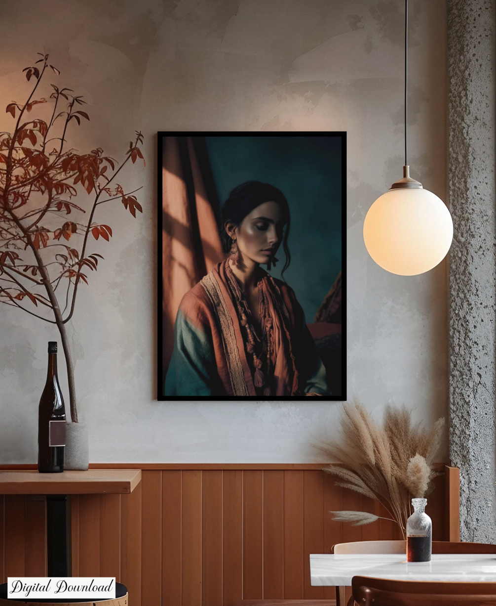 Boho Wall Art Printable Set, Earth Tone Aesthetic Digital Download ...