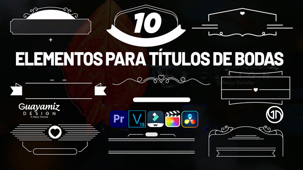 Elementos para Títulos de Boda