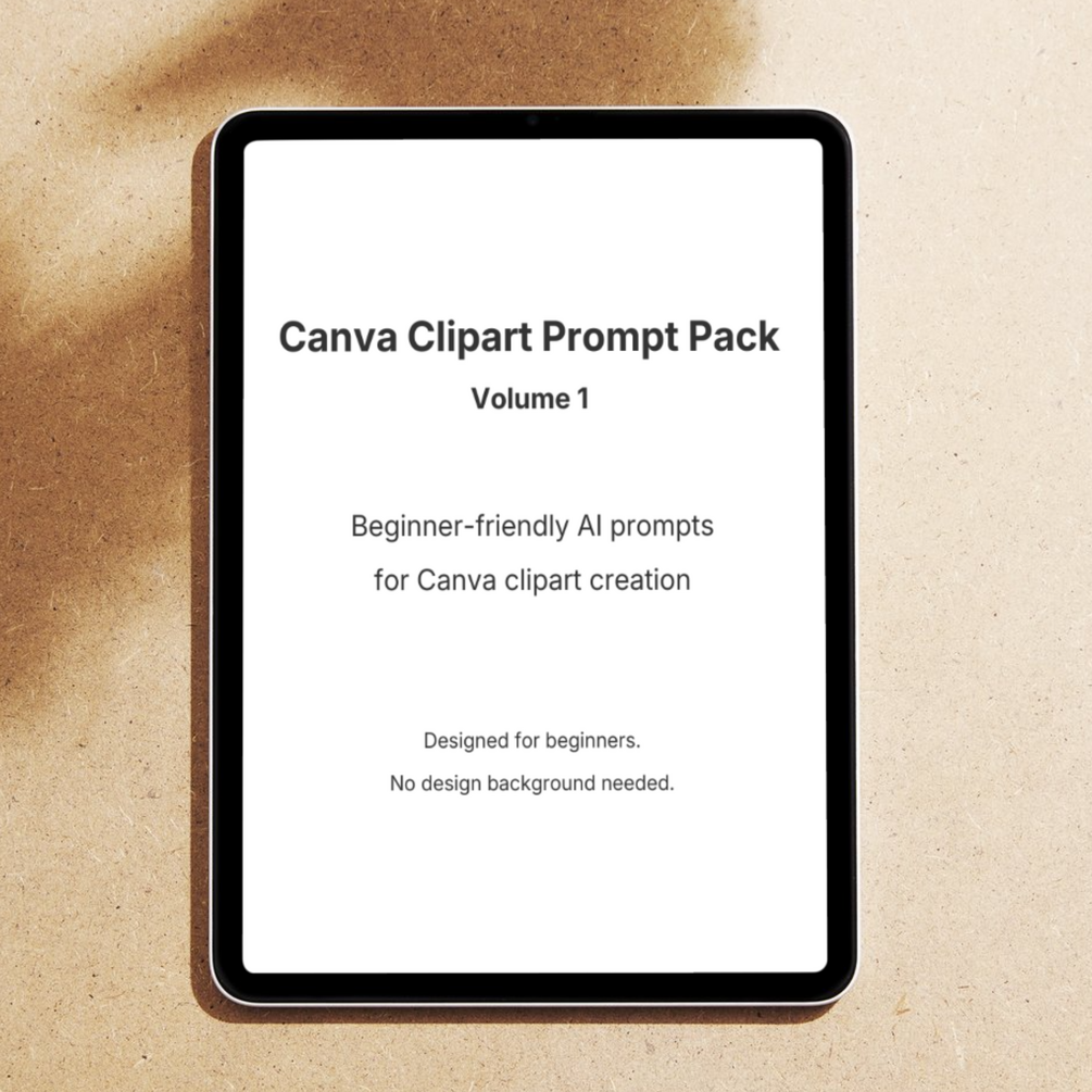 Canva Clipart Prompt Pack. Volume 1 | Beginner-Friendly AI Prompts for ...