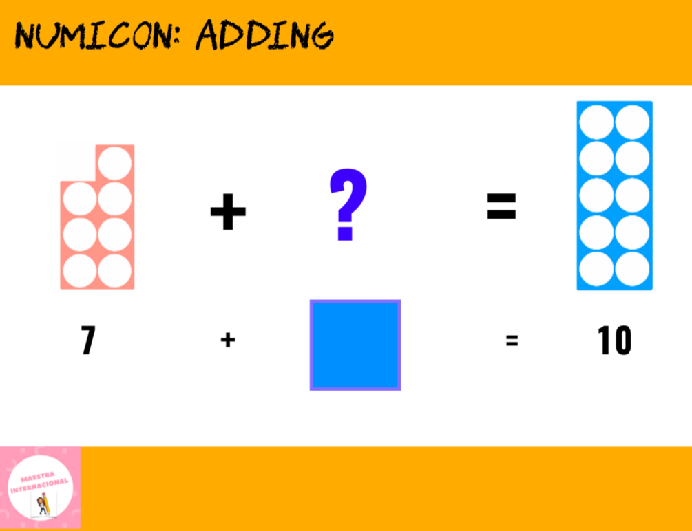 Numicon: addition (Number bones to 10)