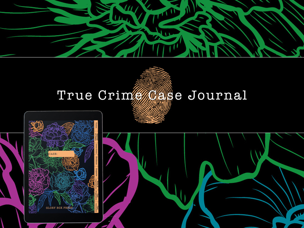 Digital True Crime Case Journal: Orange Bouquet (for iPad, Goodnotes, etc)