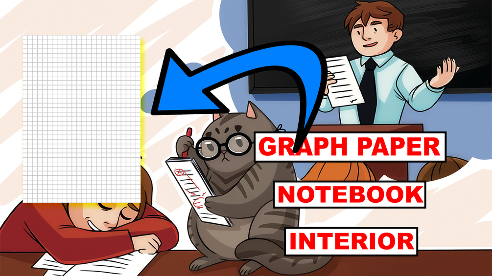 Graph Paper Notebook Interior Templates