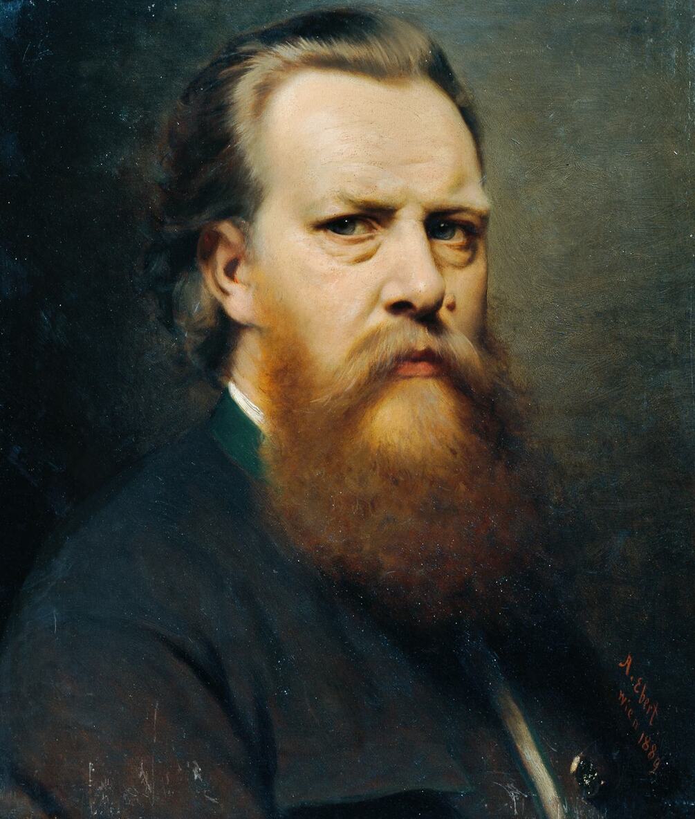 Self portrait by Anton Ebert