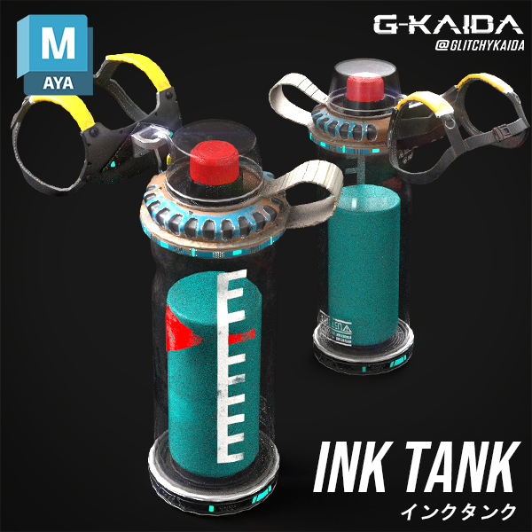 【3D Model】Splatoon - Ink Tank - スプラトゥーン - ヒ / インクタンク