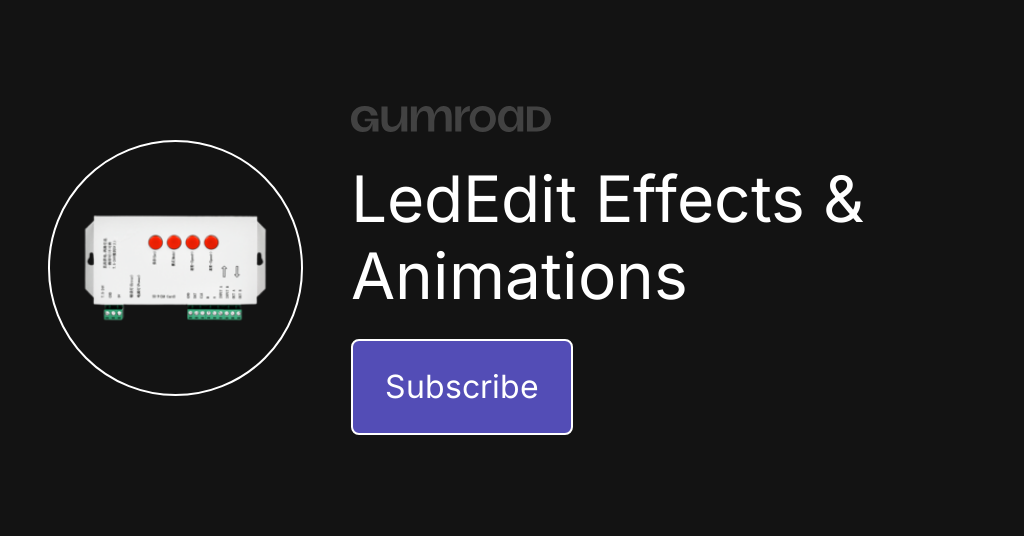 LedEdit Effects & Animations