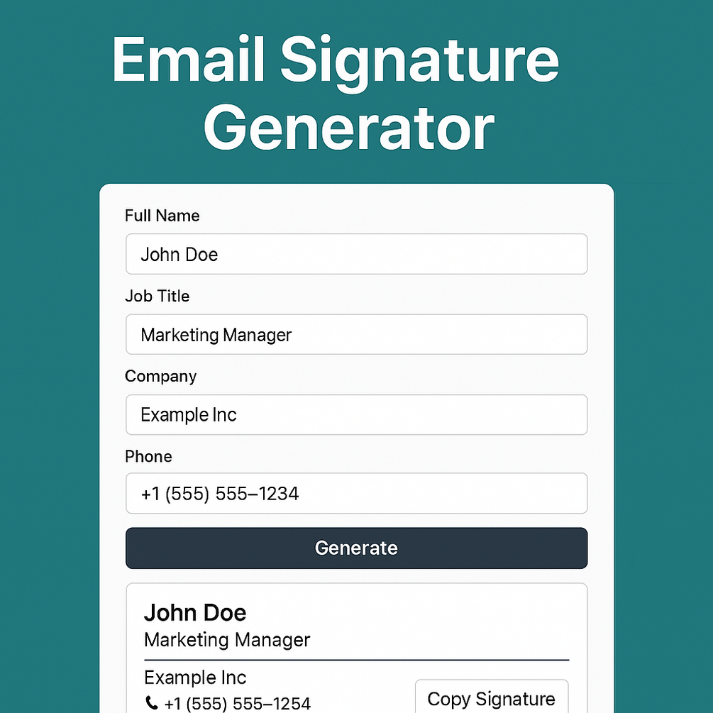 Signature Generator