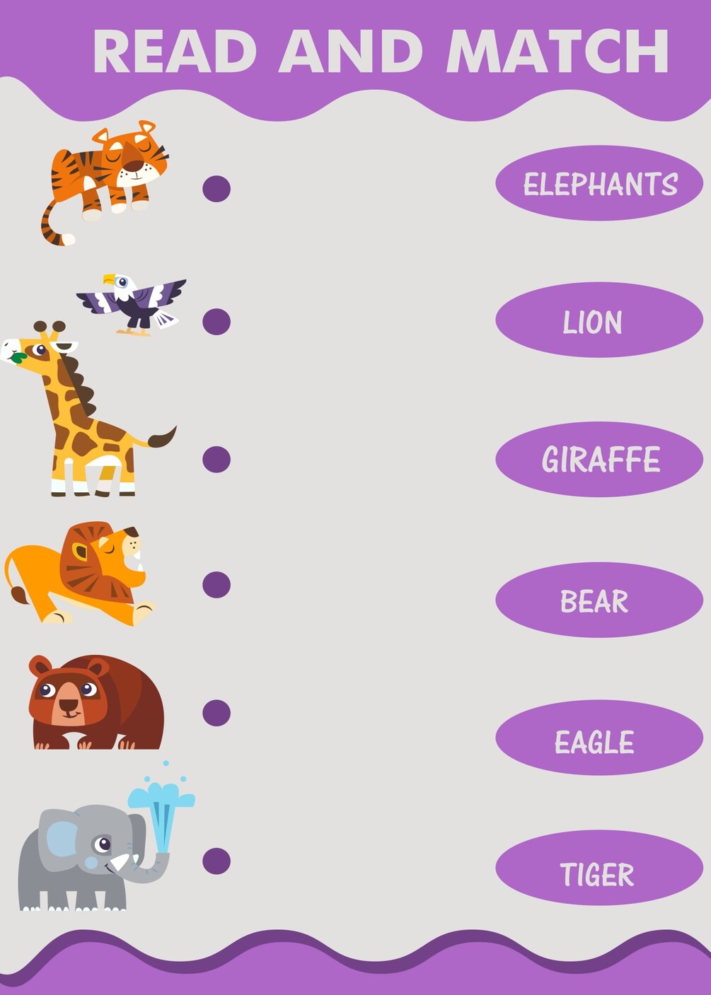 Digital Educational Flashcard_Match the Animals