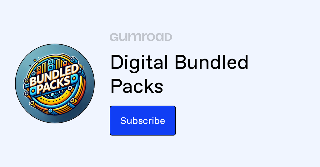 Digital Bundled Packs