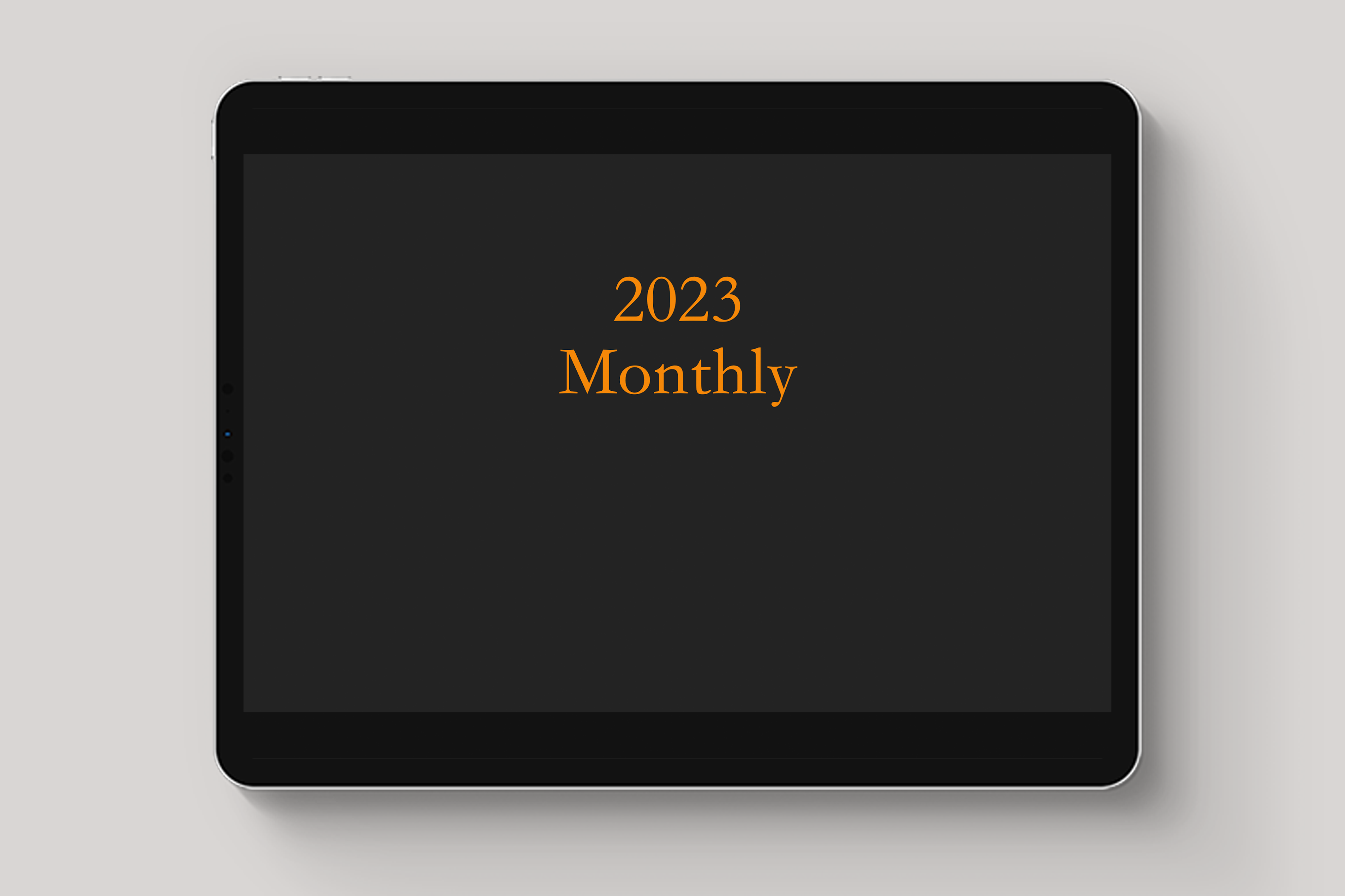 2023 Dark Mode Digital Monthly Planner