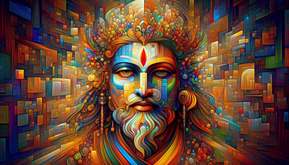 Divine Encounters: Abstract Expression Images of Gods 🌟🎨 #AbstractArt # ...
