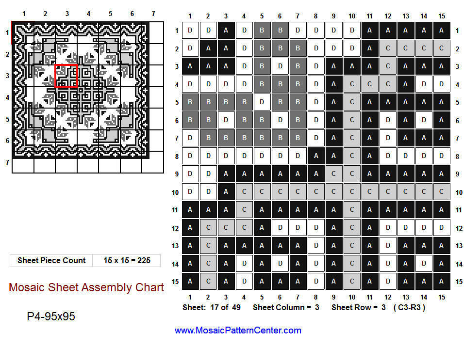 P4-95x95 Mosaic Pattern Guide