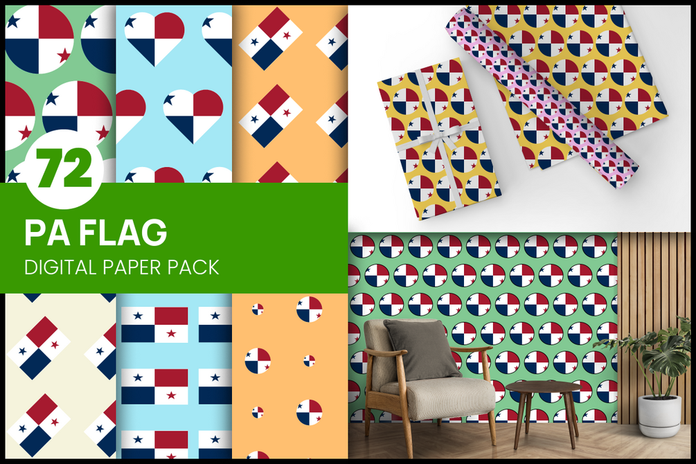 PA Flag Seamless Patterns