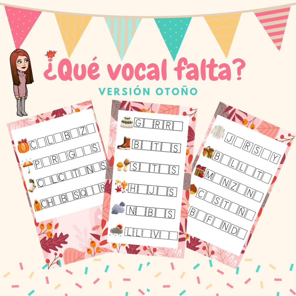 ¿qué vocal falta? versión otoño