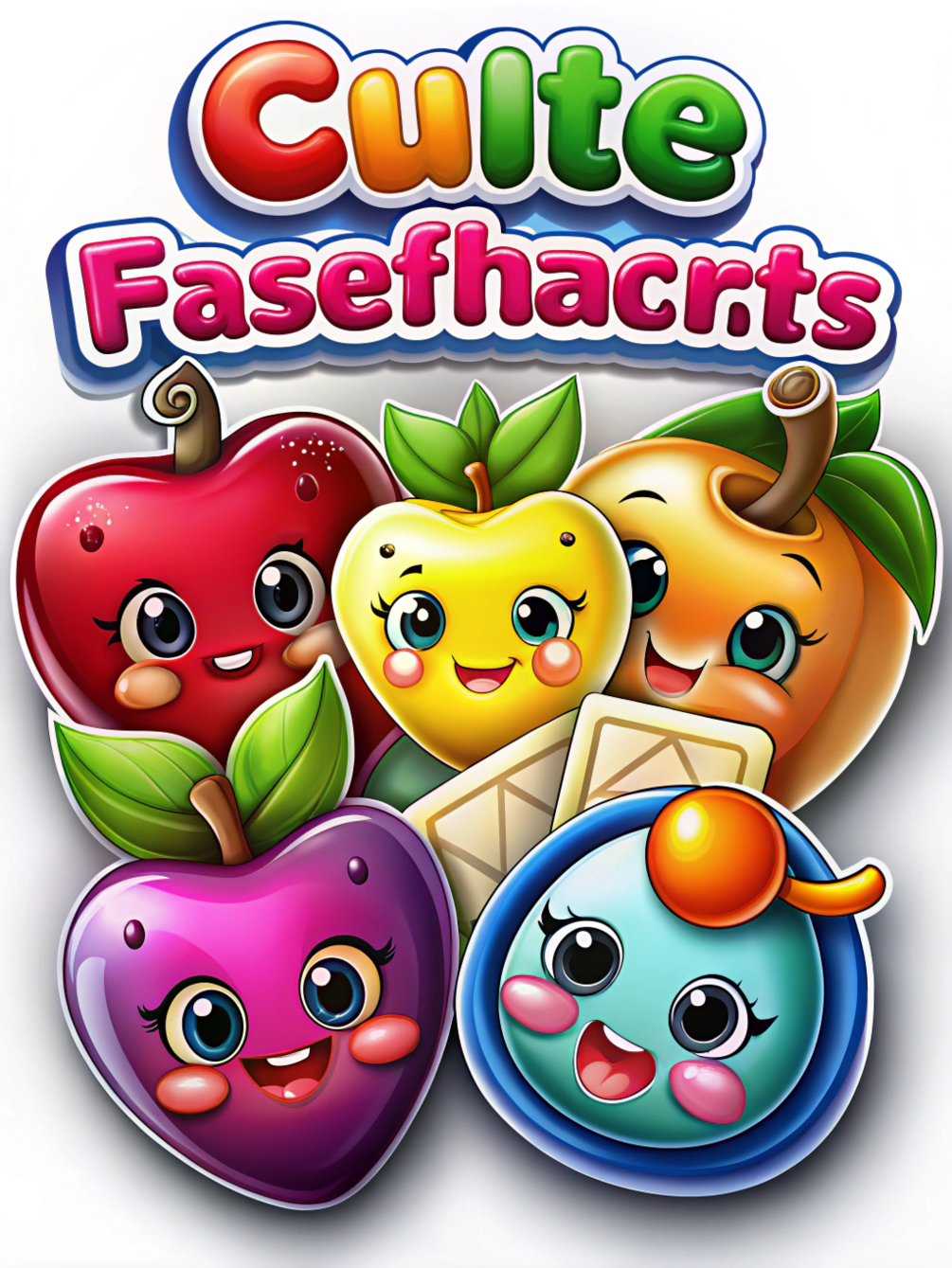 Kawaii Fruits-Flash Cards