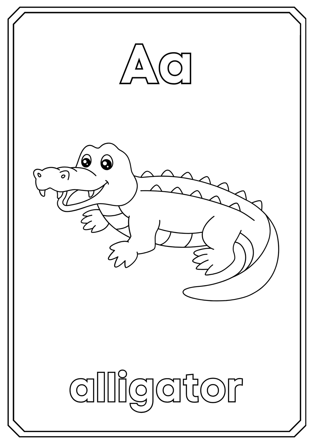 animal and fruits coloring book