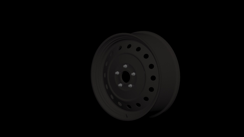 Steel wheel 3d model