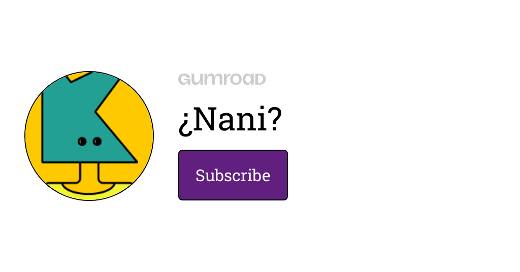 ¿Nani?