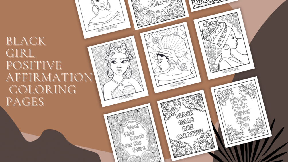 Black Women Affirmation Coloring Pages