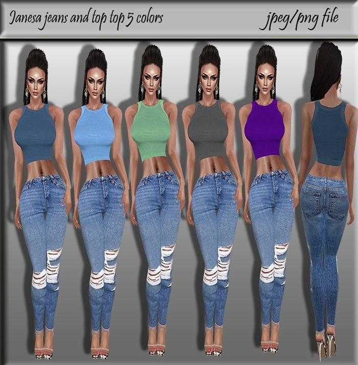 Janesa Jeans and top ( IMVU files )