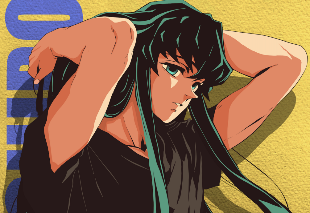 Muichiro Tokito | Demon Slayer | Retro Poster | Digital Download ...