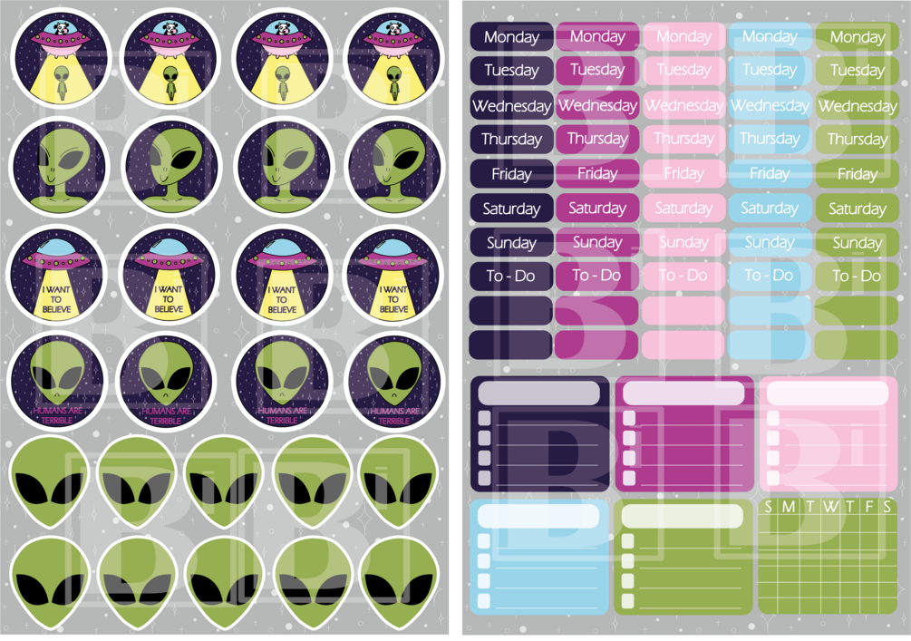 Alien Sticker Pack