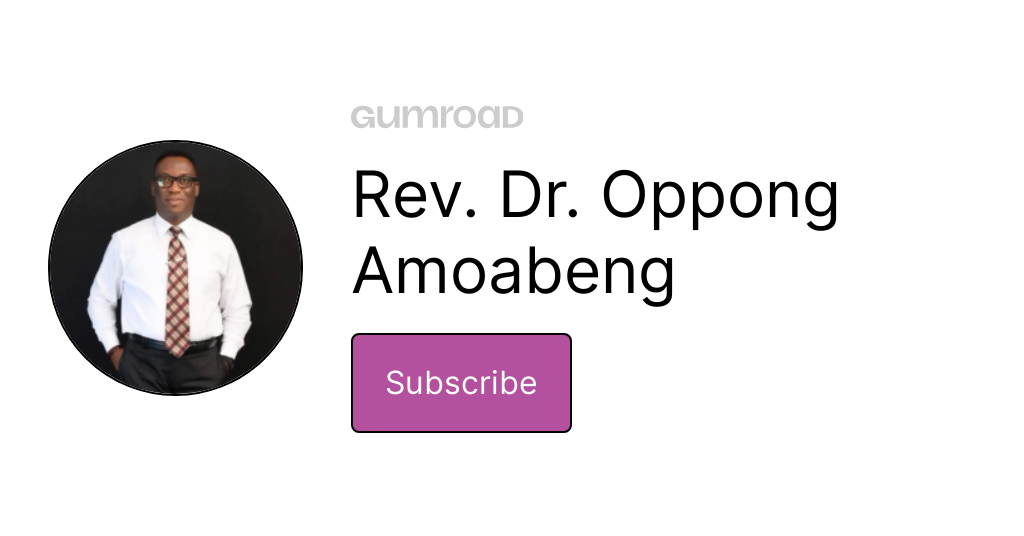 Rev. Dr. Oppong Amoabeng