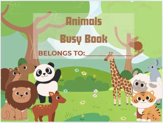 Animal Busy Book