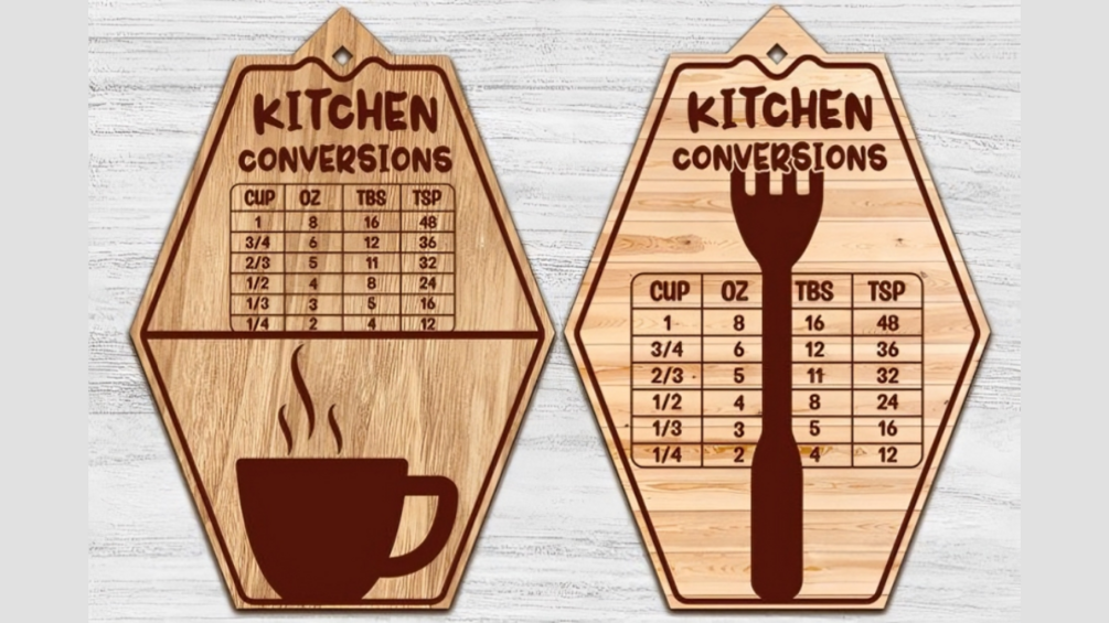Kitchen Conversions Laser Cut Bundle Kitchen Measurement Conversions ...