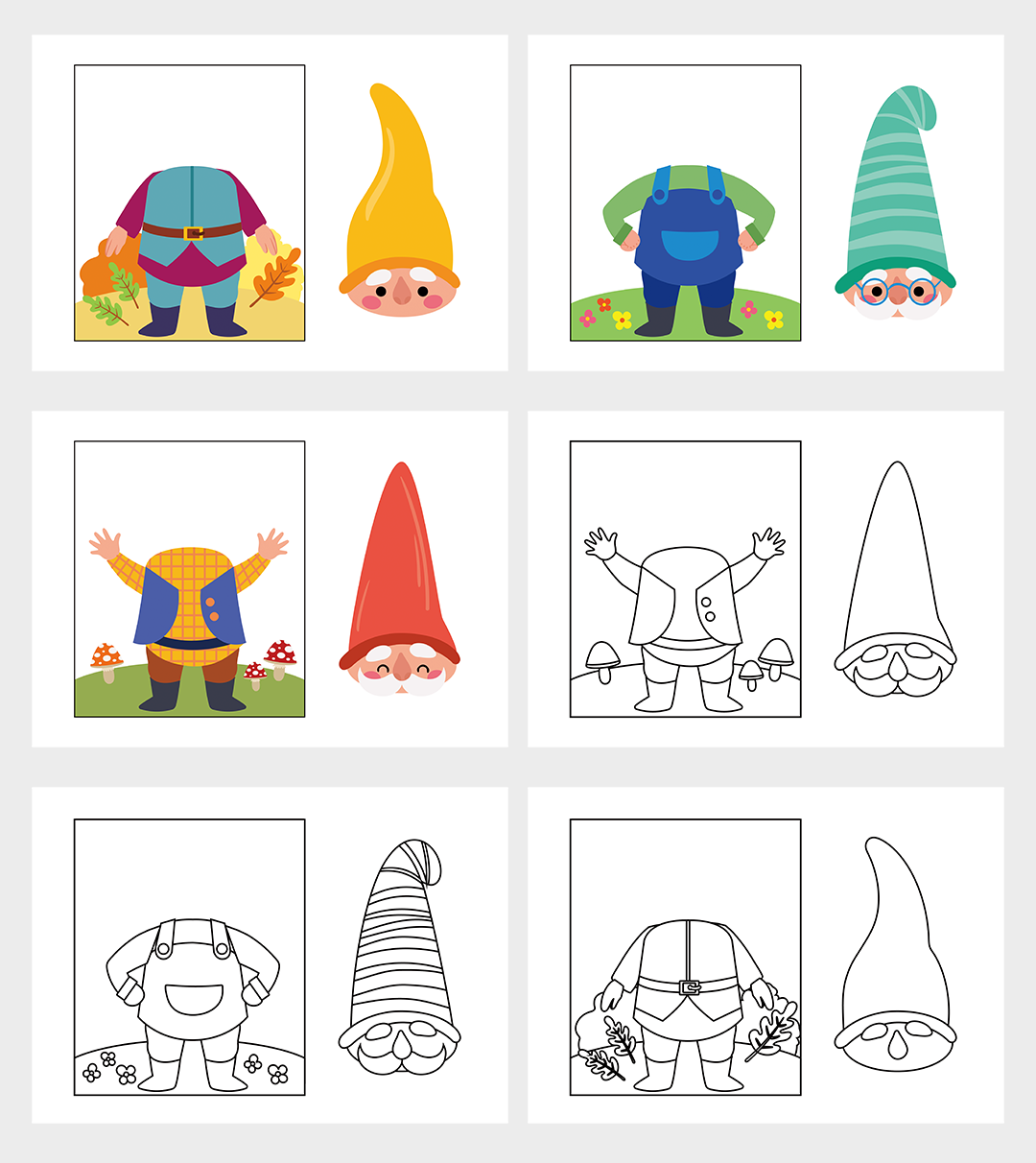 Fall Kids Crafts Leaf Gnome - Printable PDF