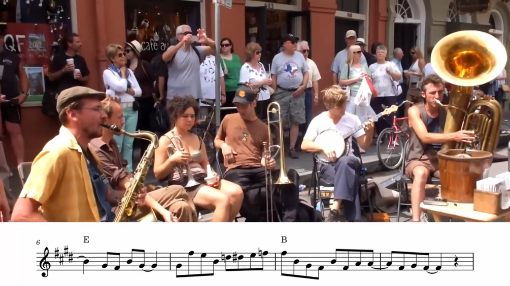 Papa's got your bathwear on - Tuba Skinny - Solo Transcription