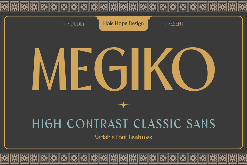 Megiko | High Contrast Classic Font