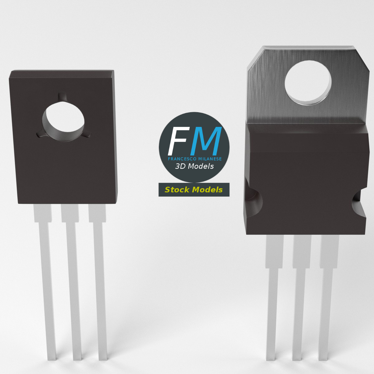3D MODEL - TO transistors