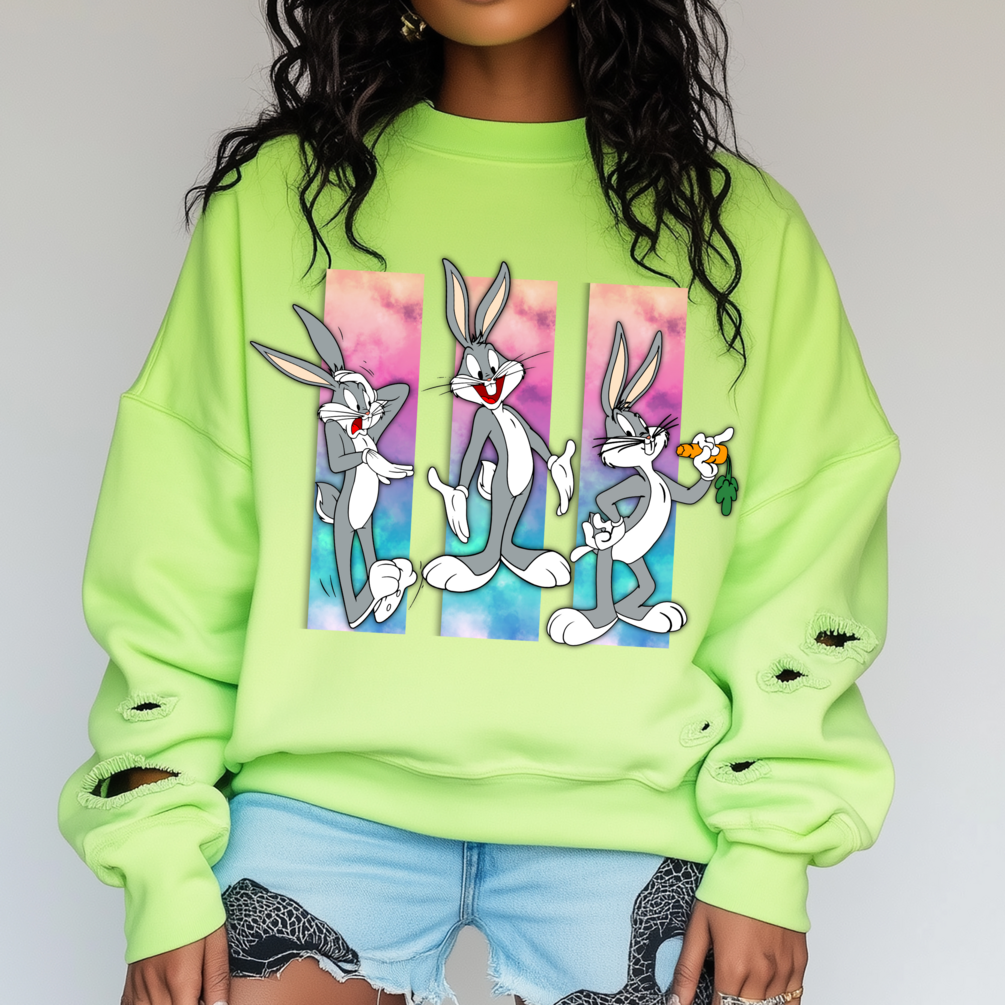 Bugs Bunny T-shirt Design, Cartoon T-shirt Design, Cartoon Bunny, Funny ...