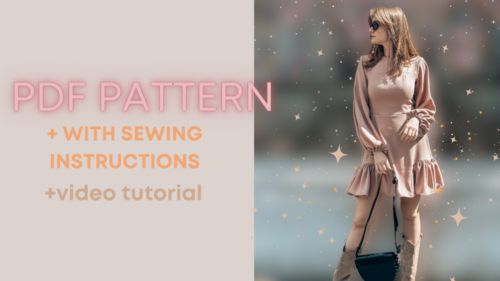 Luna Dress Sewing Pattern, dress patterns for women, women sewing ...