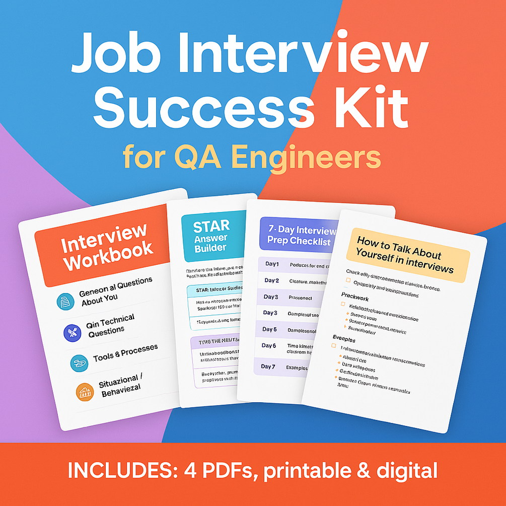 💼 Job Interview Success Kit for Junior QA Engineers