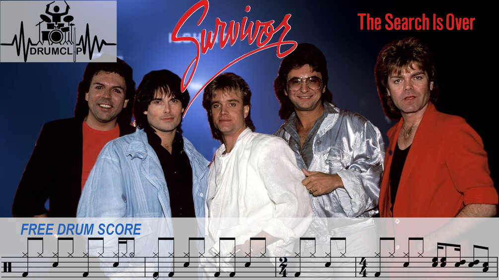 Survivor - The Search Is Over (Drum Sheet Music)