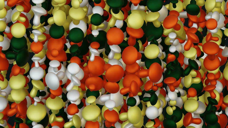 0298 Mushrooms Orange Lemon Palette Free CC0 WordPress 3D Shapes ...