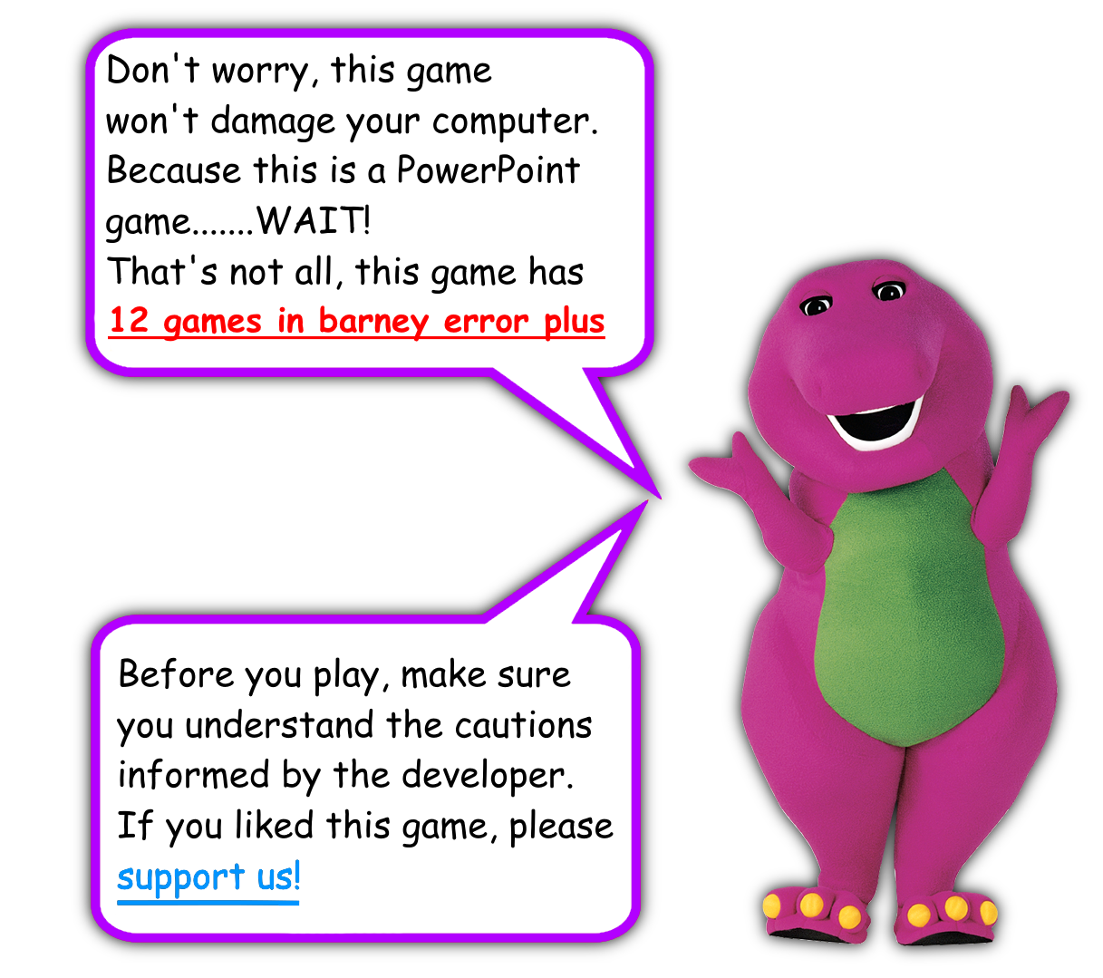 Barney Error Plus