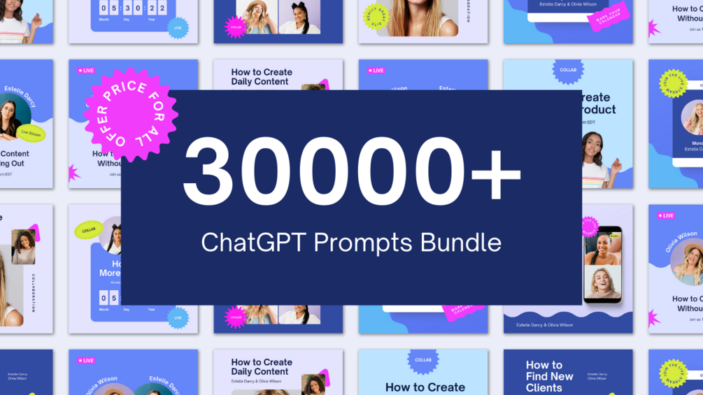 30,000+ ChatGPT Prompts Bundle