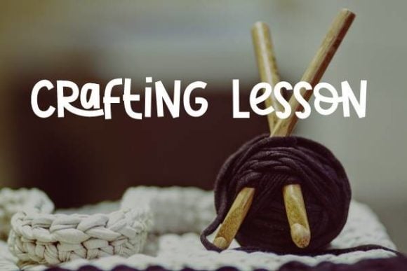 Crafting Lesson Font