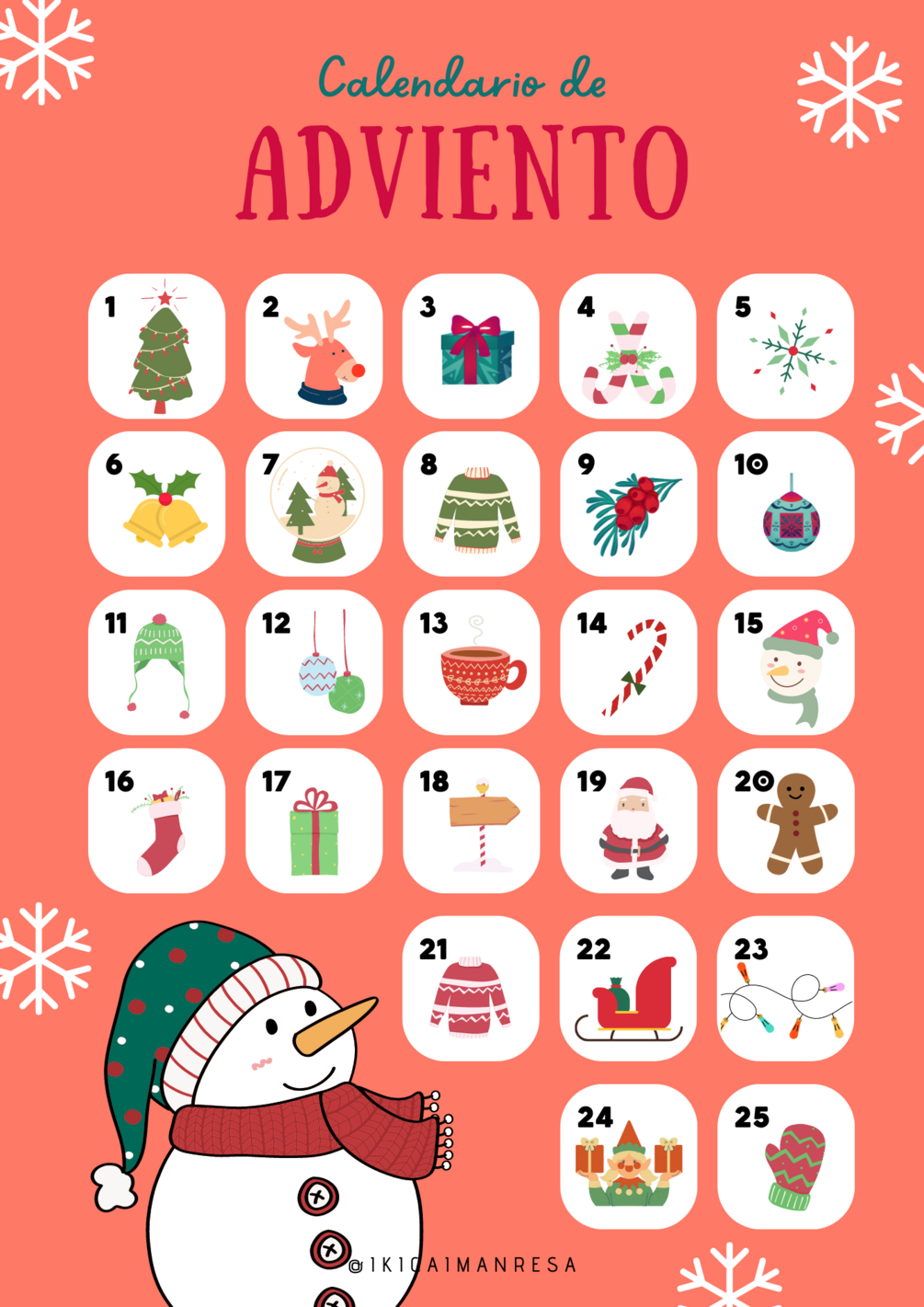 Calendario adviento 2022