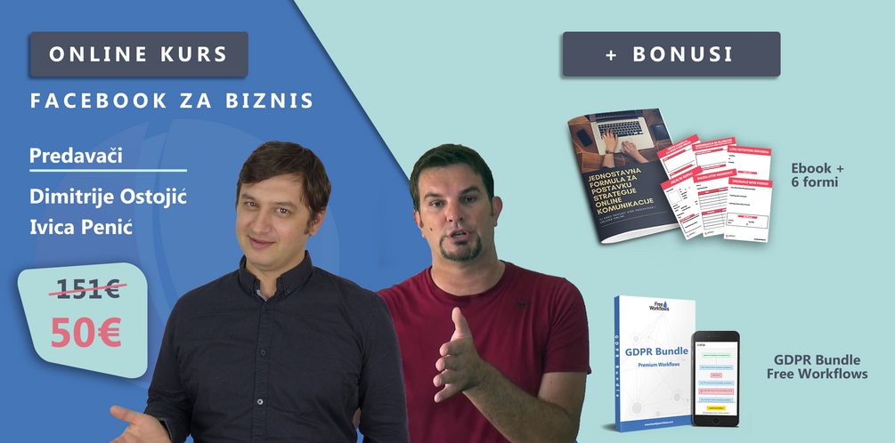 Online kurs - Facebook za biznis + BONUSI