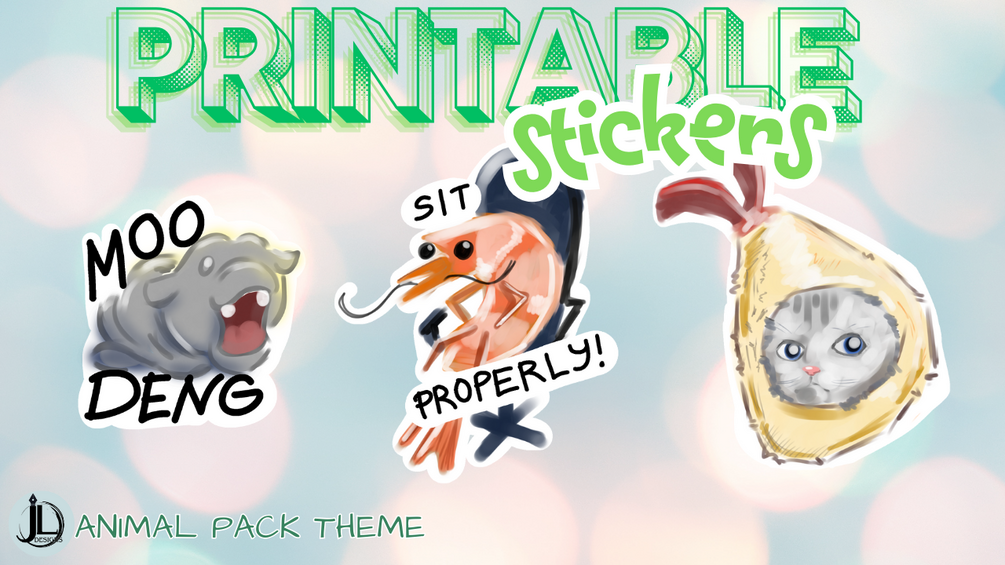 ANIMAL THEME PRINTABLE STICKERS