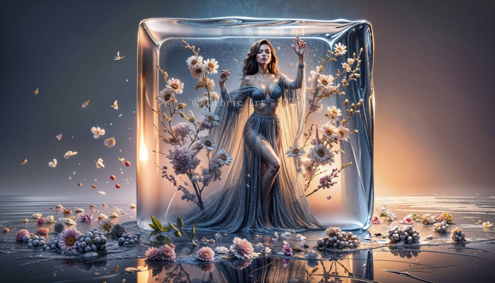 🌸 "The Bloom Within– Encapsulated Beauty